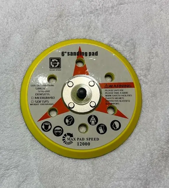 DISCO ROTO ORBITAL 6 FUROS 6″ VELCRO – Atacado Massa – Produtos ...